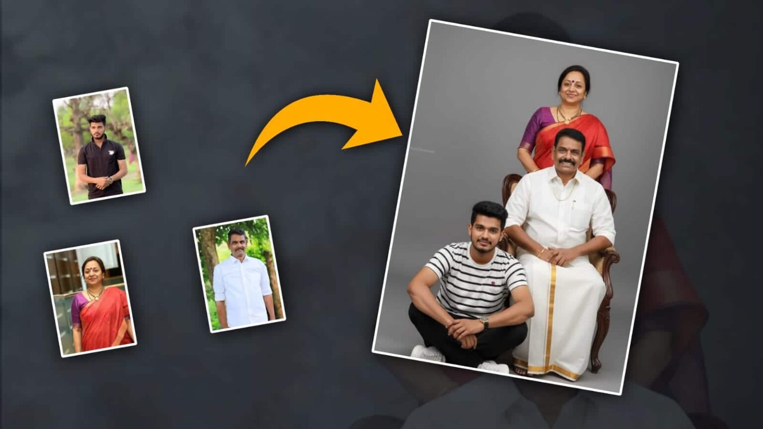 Portrait Studio Family Photo Editing in Gemini AI STC254 – Srikanth ...